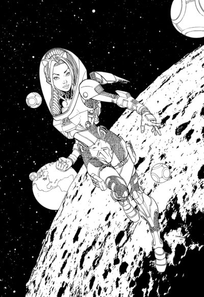 Miss Meow 1 Comicpalooza Exclusive Inks - Chris Ehnot