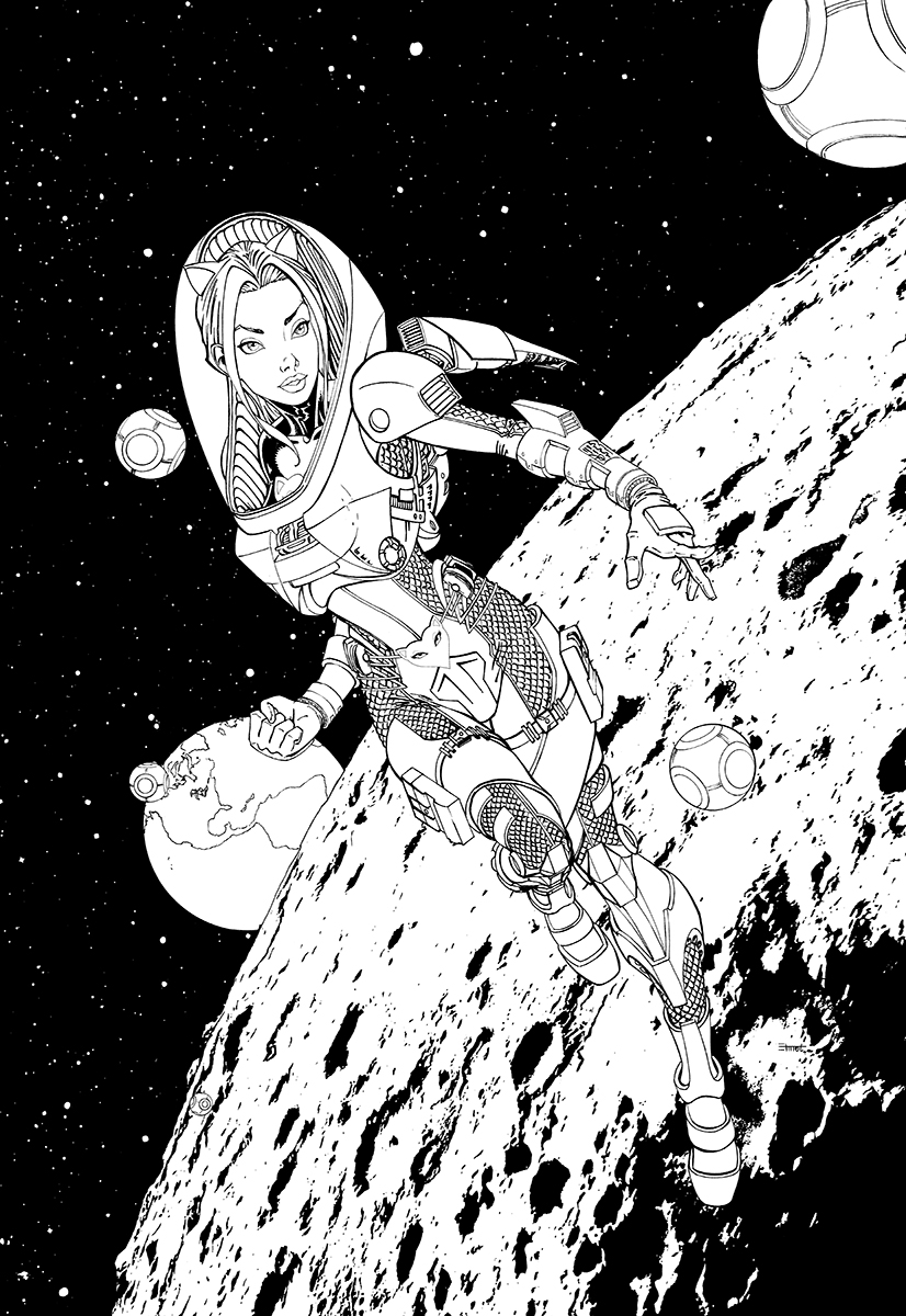 Miss Meow 1 Comicpalooza Exclusive Inks - Chris Ehnot